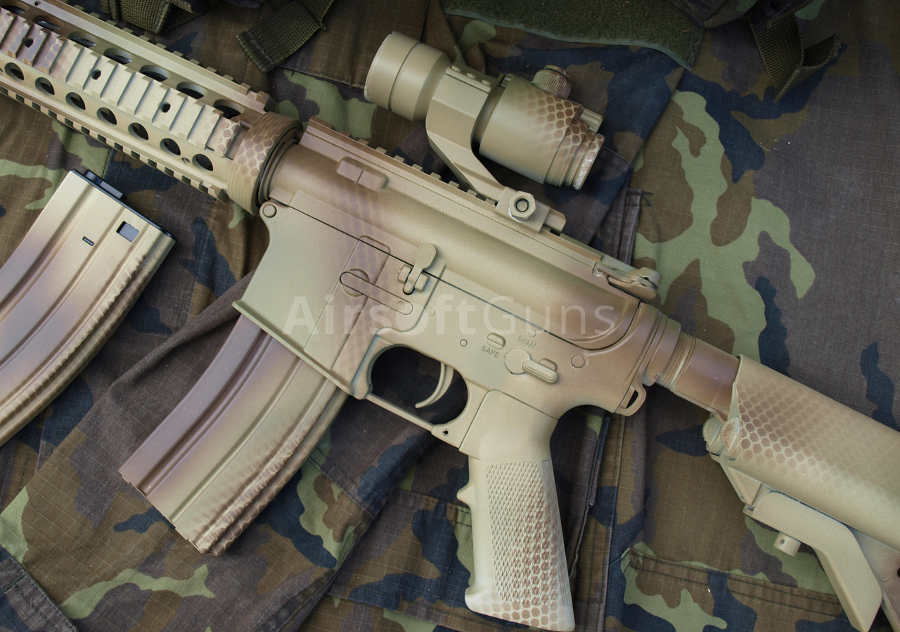Camo Custom M4 CQB-R, 160 m/s, AirsoftGuns, CM.002 | AirsoftGuns